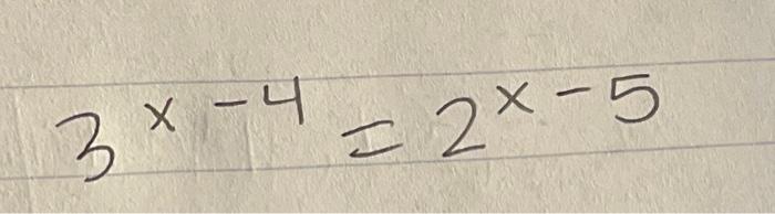 Solved 3x−4=2x−5 | Chegg.com