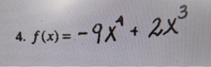 Solved Find the max and min, then find the inflection points | Chegg.com