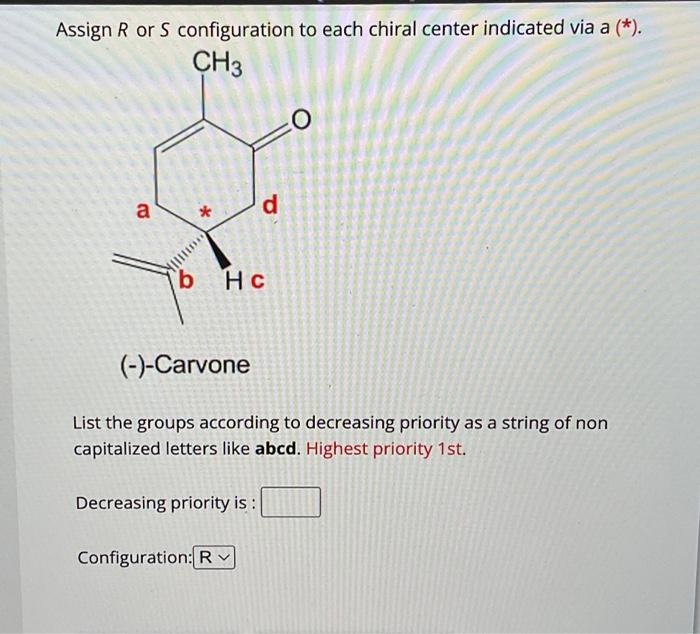 Solved Assign R or S configuration to each chiral center | Chegg.com