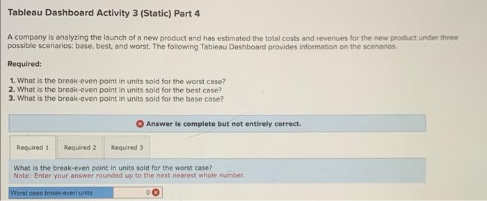 Solved Tableau Dashboard Activity 3 (Static) [The following | Chegg.com