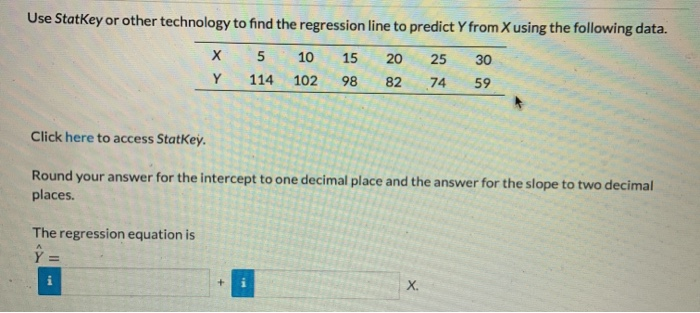 Solved Use StatKey or other technology to find the | Chegg.com