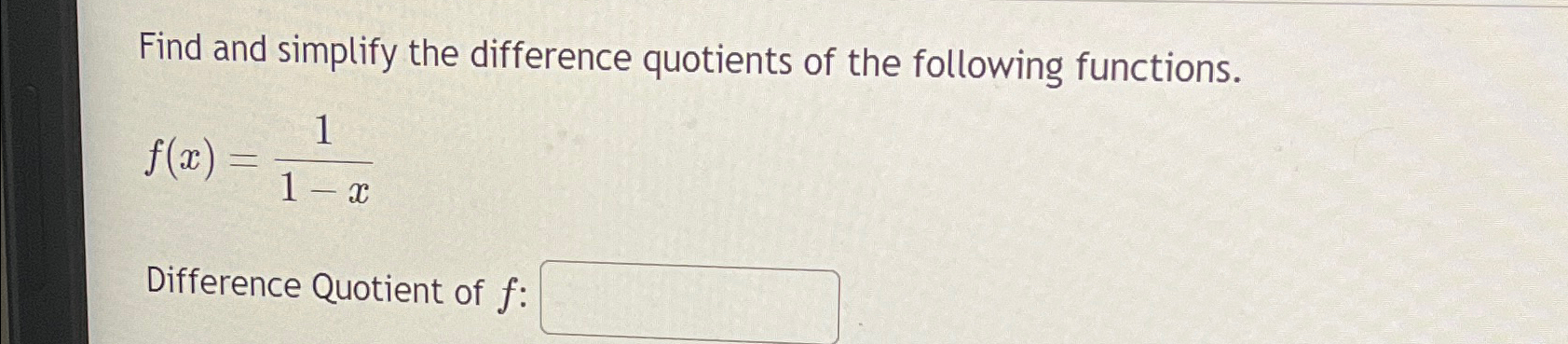 Solved Find and simplify the difference quotients of the | Chegg.com