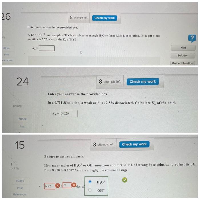 Solved 26 8 attempts fet Check my work Enter your answer in | Chegg.com