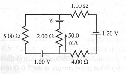 Solved Find the unknown emf and the unknown currents in the | Chegg.com