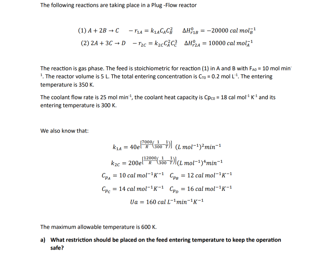 Solved PLEASE SOLVE THIS USING POLYMATH ONLY. WHAT WOULD BE | Chegg.com