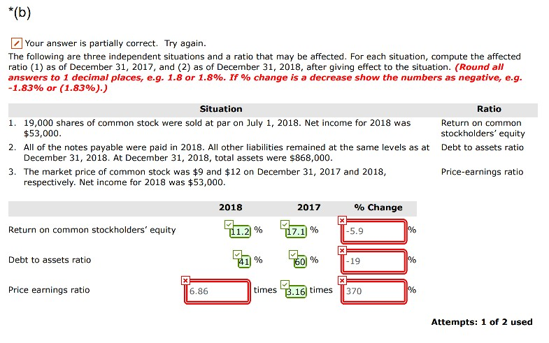 Solved *Problem 9-4 (Part Level Submission) The following | Chegg.com