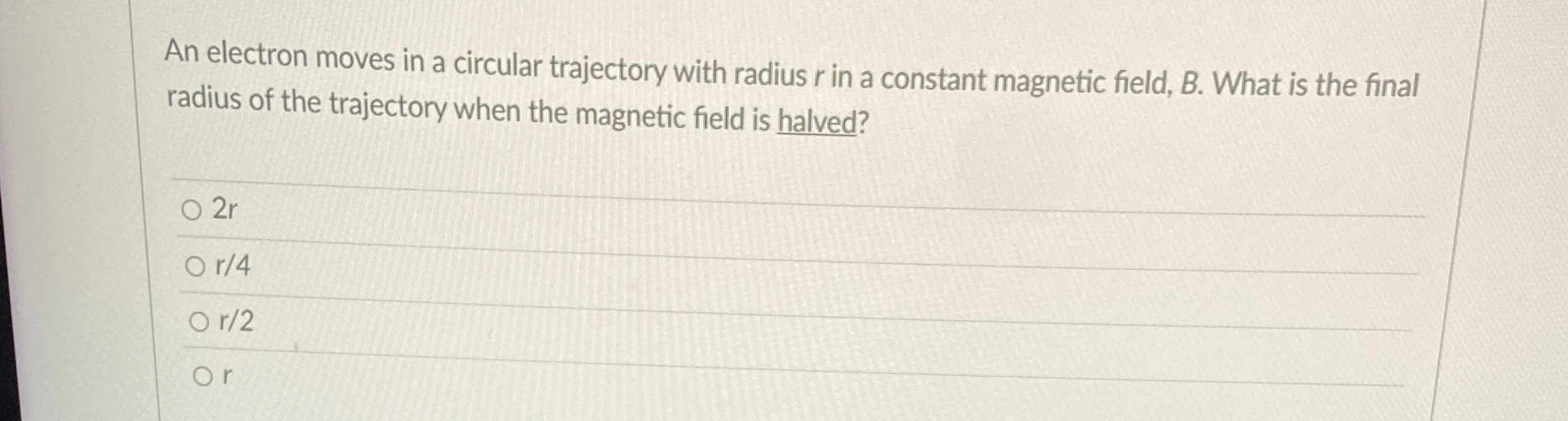Solved An electron moves in a circular trajectory with | Chegg.com