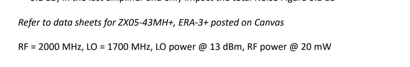 Solved G1=30 dBF1=3 dBG2=20 dB F2=2 dBG3=13 dB; FC=1.5 | Chegg.com