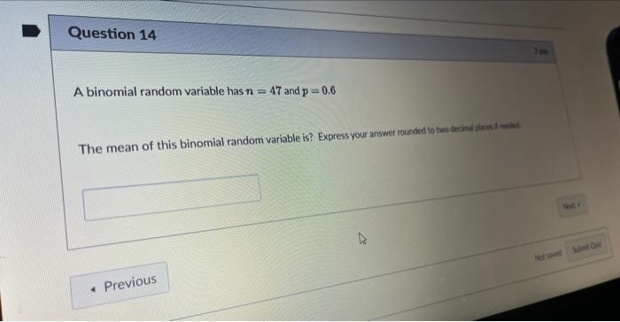 Solved A binomial random variable has n=16 and p=0.3 The | Chegg.com