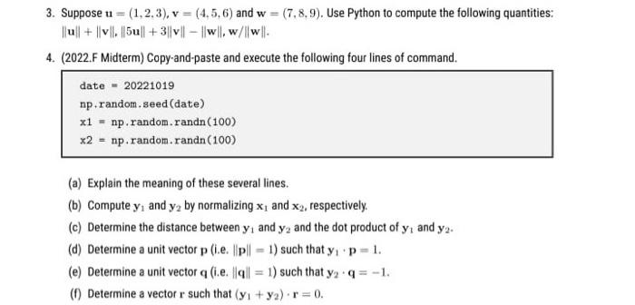 Solved 1. Which of the following vectors are parallel? (a) | Chegg.com