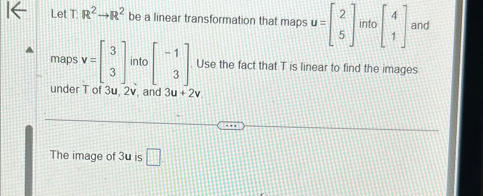 Solved Let T:R^(2)->R^(2) be a linear transformation that | Chegg.com
