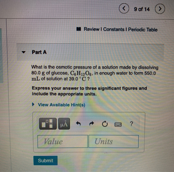 Solved 9 of 14 > Review | Constants 1 Periodic Table Part A | Chegg.com