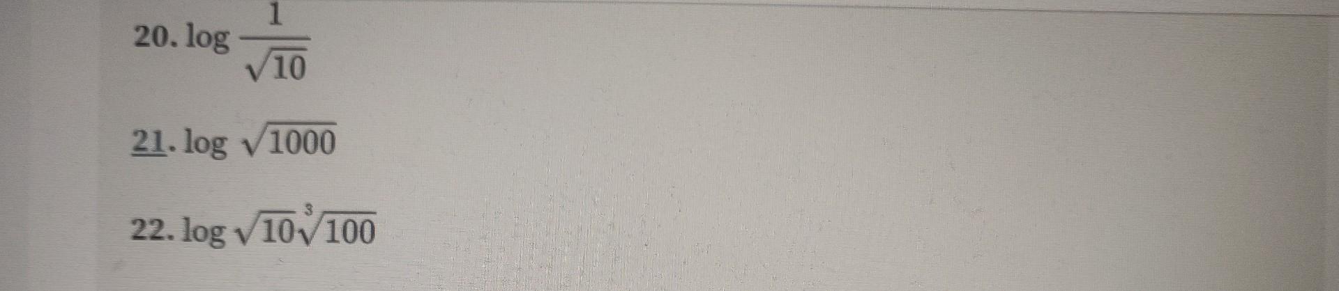 Solved Calculating common logarithms. In Exercises 12 | Chegg.com