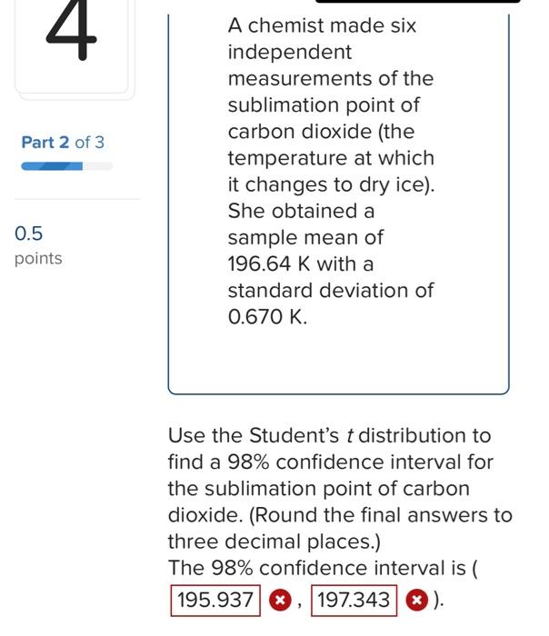 A chemist made six independent measurements of the | Chegg.com