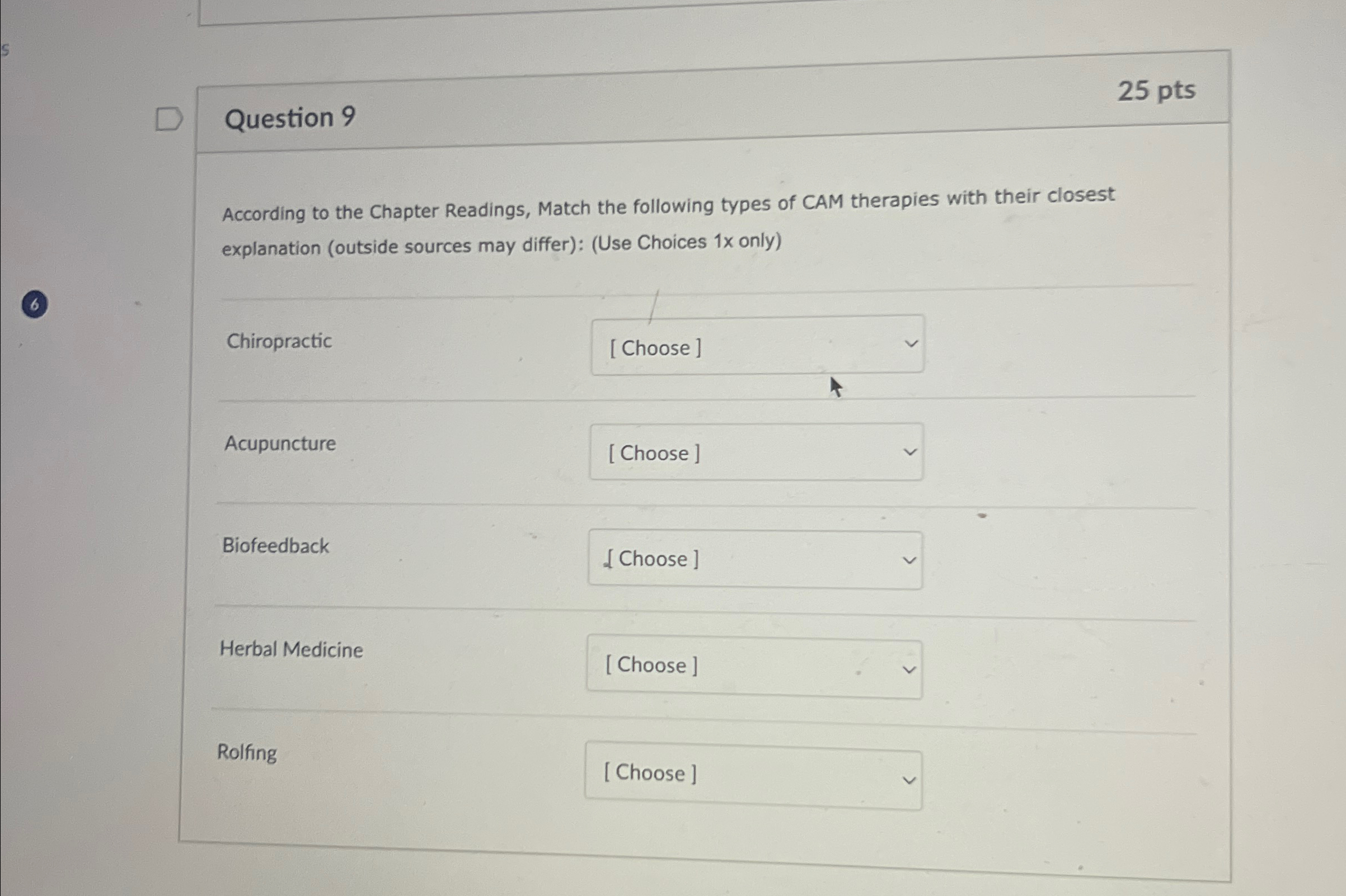 Solved Question 925 ﻿ptsAccording to the Chapter Readings, | Chegg.com