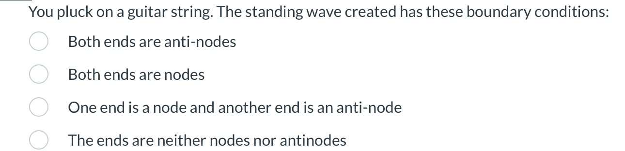 Solved You pluck on a guitar string. The standing wave | Chegg.com