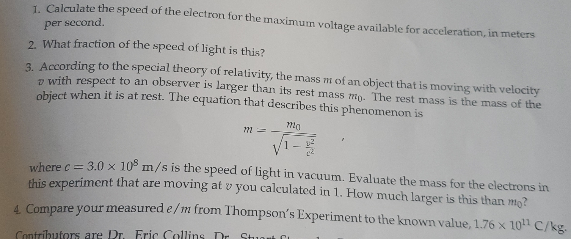 Solved Calculate the speed of the electron for the maximum | Chegg.com