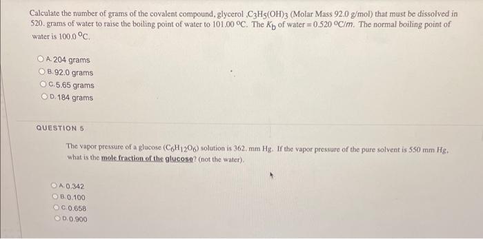 Solved Calculate the number of grams of the covalent | Chegg.com