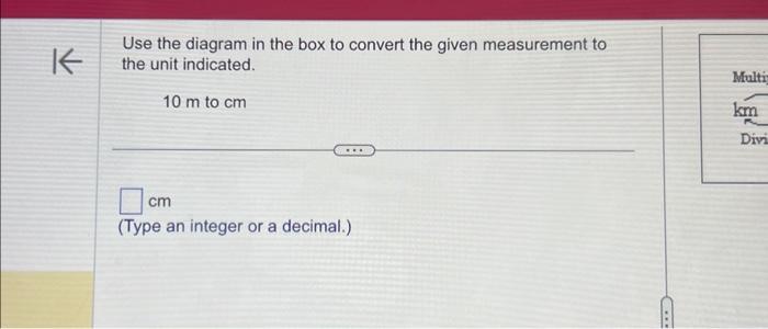 Solved Use the diagram in the box to convert the given | Chegg.com