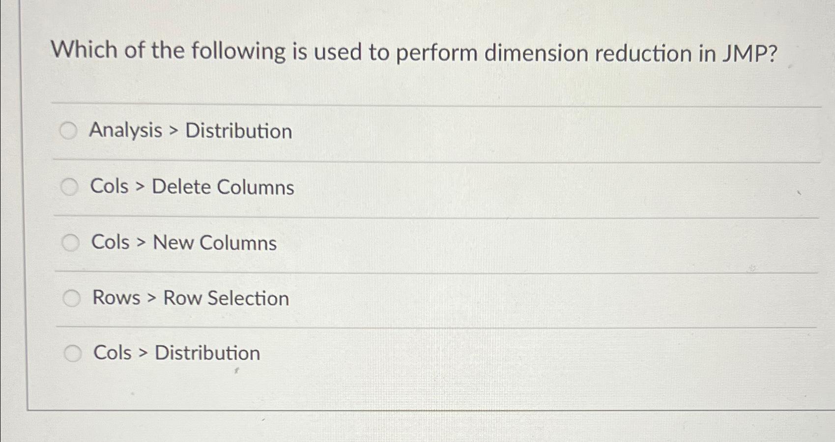 Solved Which of the following is used to perform dimension | Chegg.com