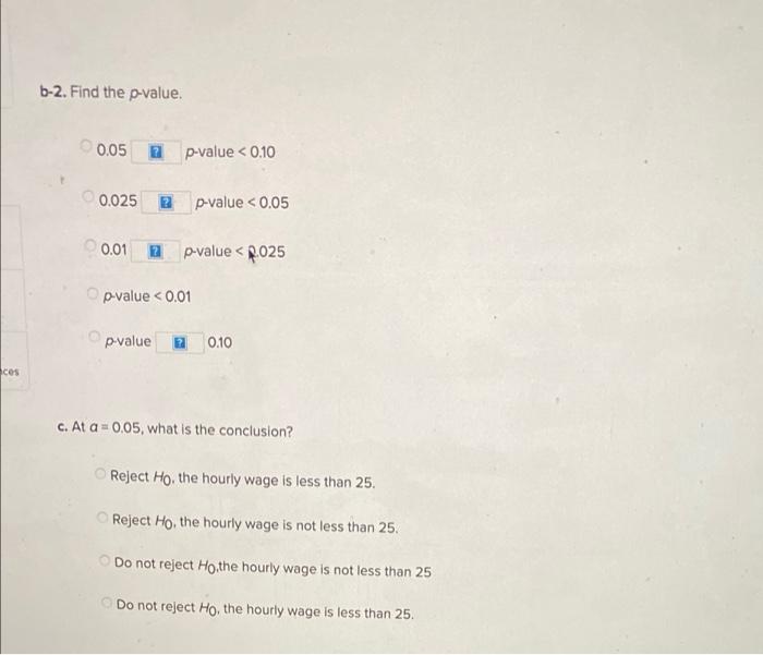 Solved The data accompanying this exercise show hourly wages | Chegg.com