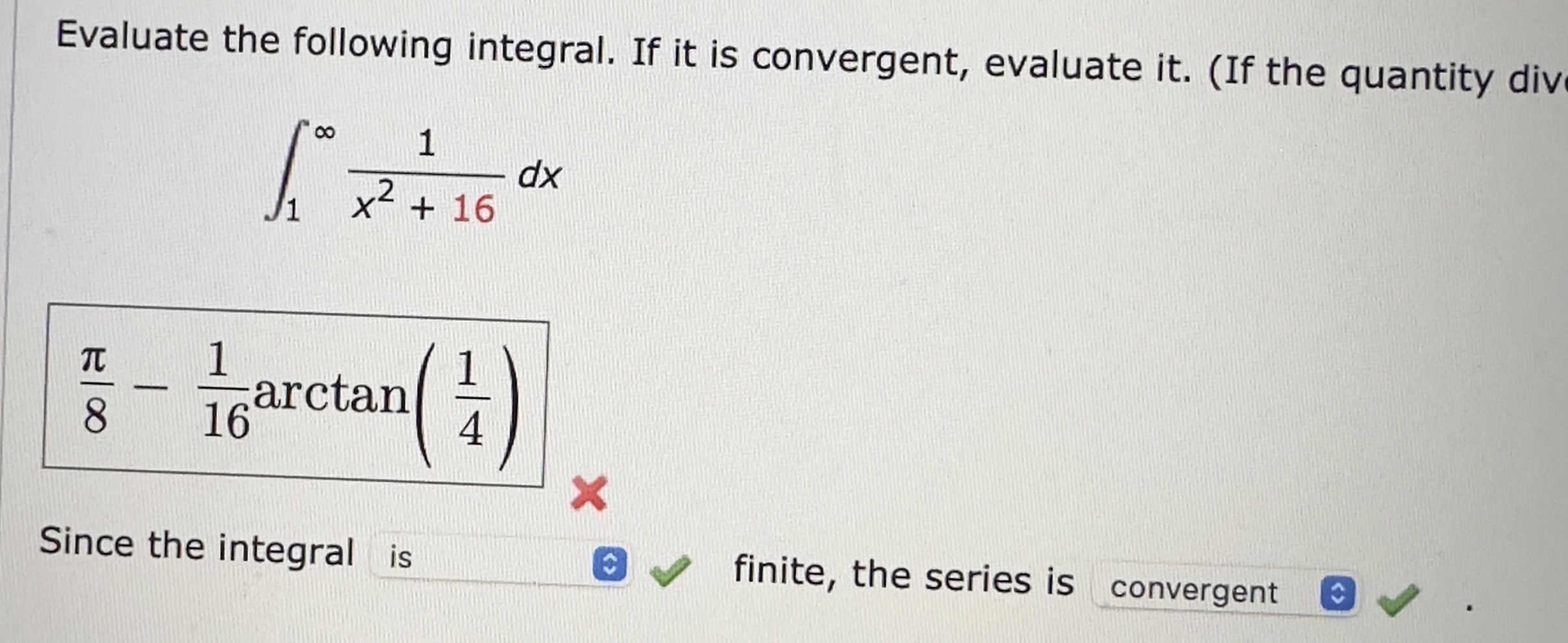 Solved Evaluate the following integral. If it is convergent, | Chegg.com