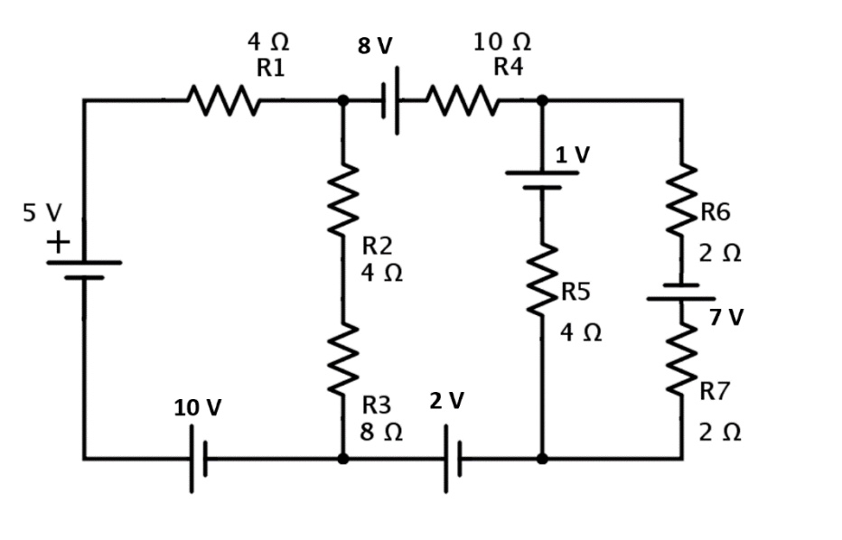 In The Given Circuit Calculate Current Through And