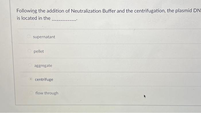 Solved Following the addition of Neutralization Buffer and | Chegg.com