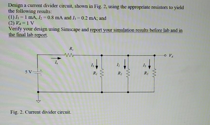 Solved Lab 2 Voltage and Current Dividers 1. Objective 1.1. | Chegg.com