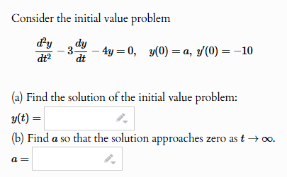 Solved Consider the initial value | Chegg.com