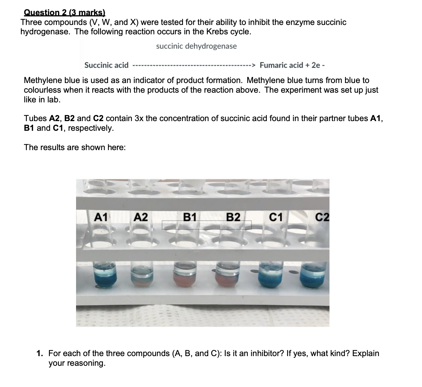 Solved Question 2 (3 ﻿marks)Three compounds , ﻿and X ) ﻿were | Chegg.com