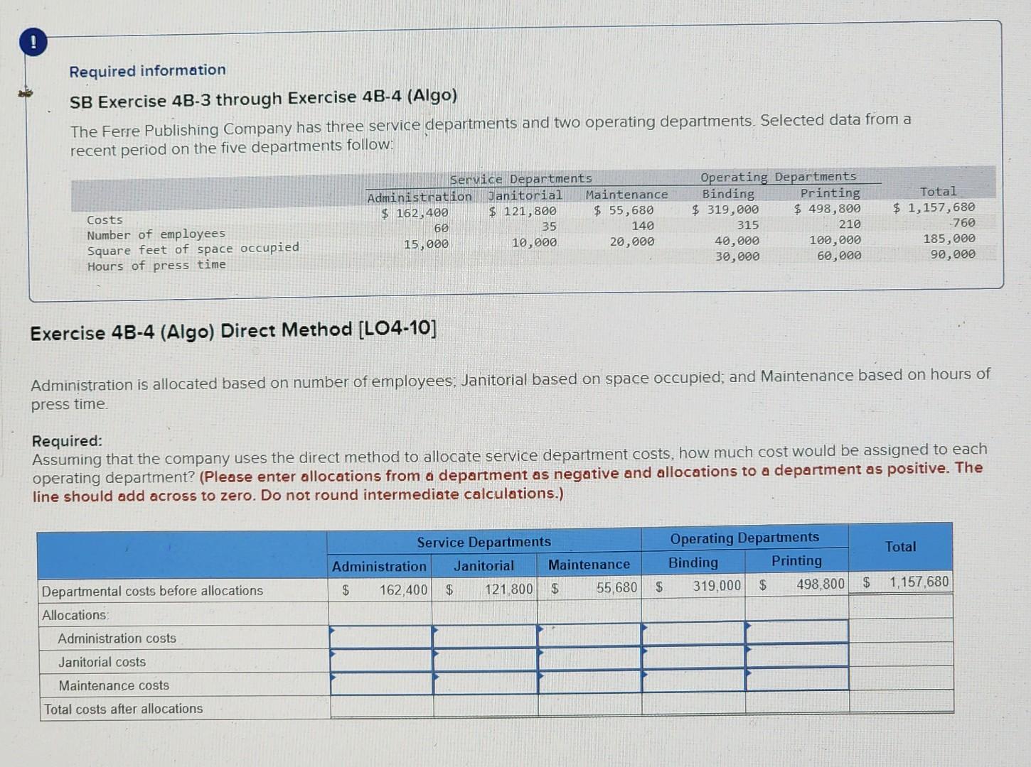 Solved Required information SB Exercise 4B-3 through | Chegg.com