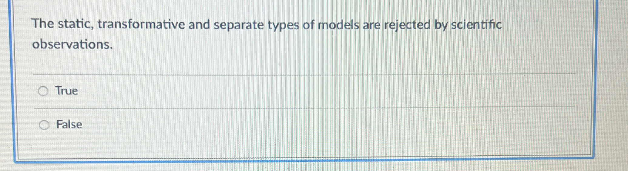 Solved The static, transformative and separate types of | Chegg.com