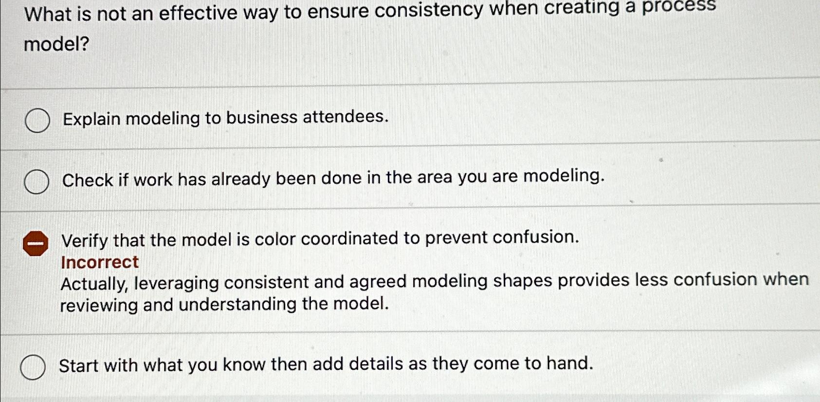 Solved What is not an effective way to ensure consistency | Chegg.com