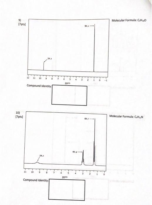 Solved 7) molecular formula: C8H8O8) molecular formula: | Chegg.com