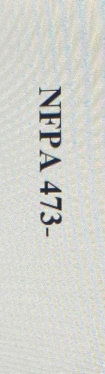 Solved NFPA 473- | Chegg.com