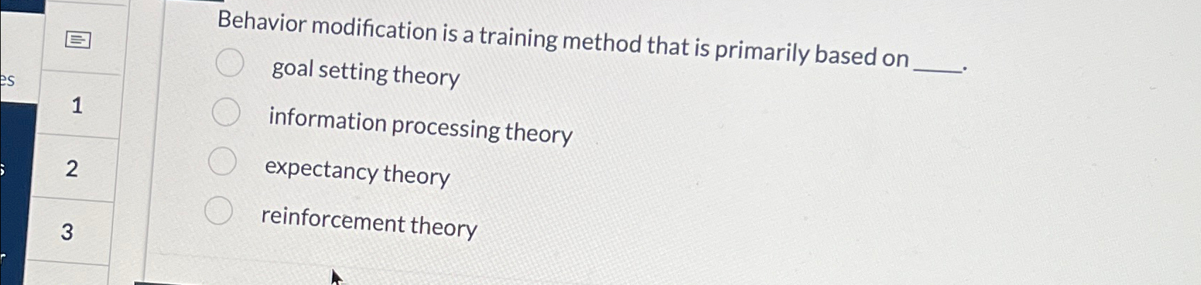Solved Behavior modification is a training method that is | Chegg.com