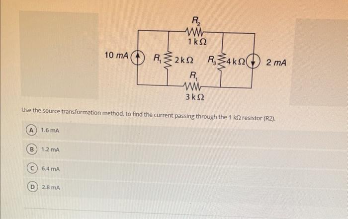 Solved Use The Source Transformation Method To Find The 