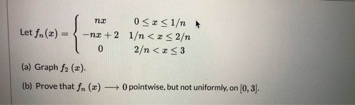 Solved nc Let fn (2) = 0