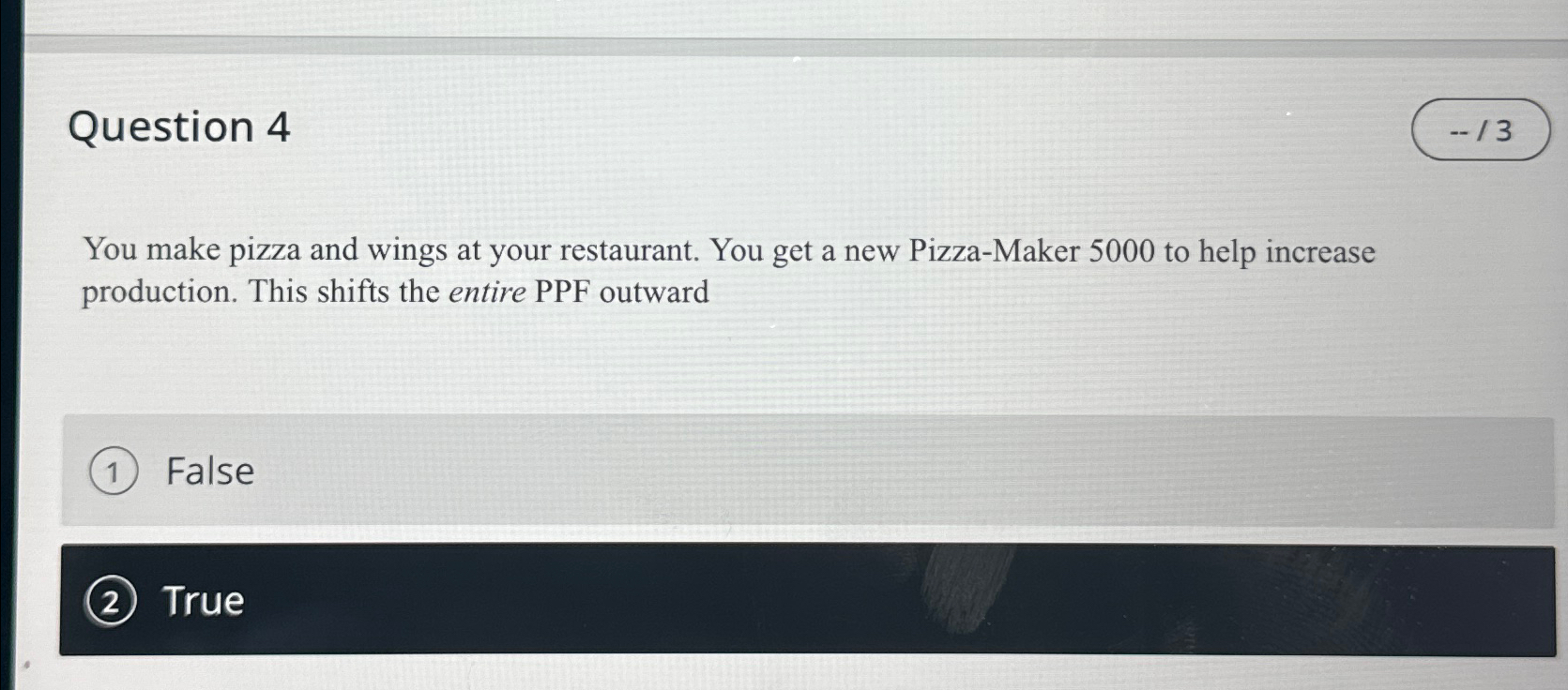Solved Question 4You make pizza and wings at your | Chegg.com
