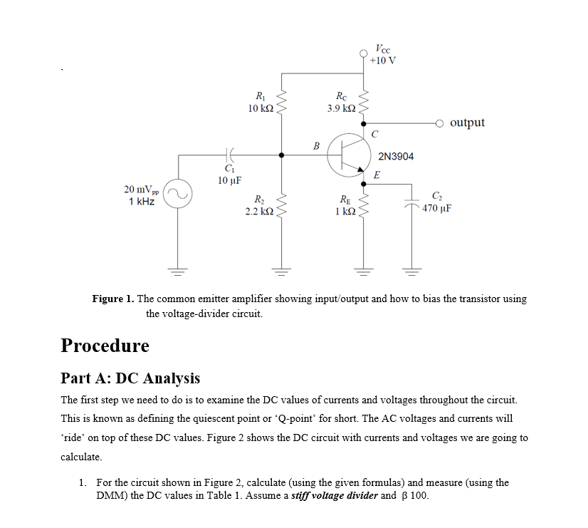 Solved Please I need AC analysis (AC values) ﻿with the | Chegg.com