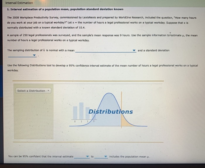 Solved Interval Estimation 1. Interval estimation of a | Chegg.com