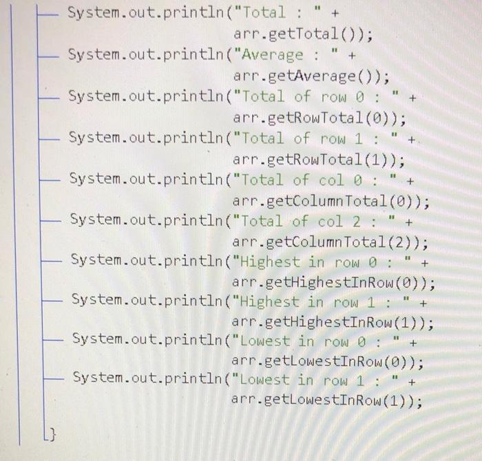 Solved Please download the java file, ArrayOperations 2D | Chegg.com