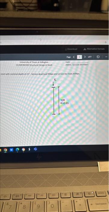 Solved Select a W shape A992 steel with nominal depth of | Chegg.com