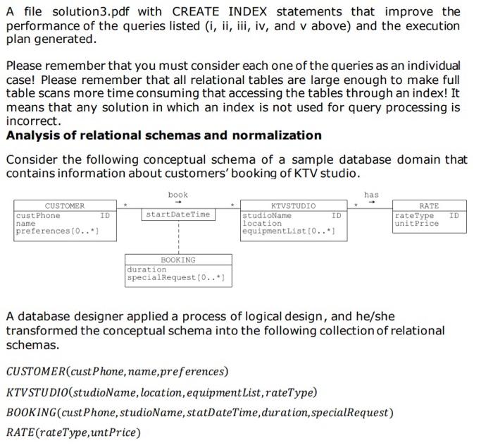 Solved A file solution 3.pdf with CREATE INDEX statements | Chegg.com