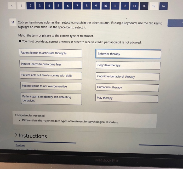 Solved 14 Click an item in one column, then select its match | Chegg.com
