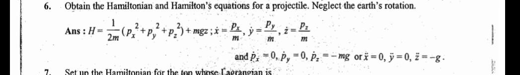 Solved Deduce the Hamiltonian function and equation of | Chegg.com