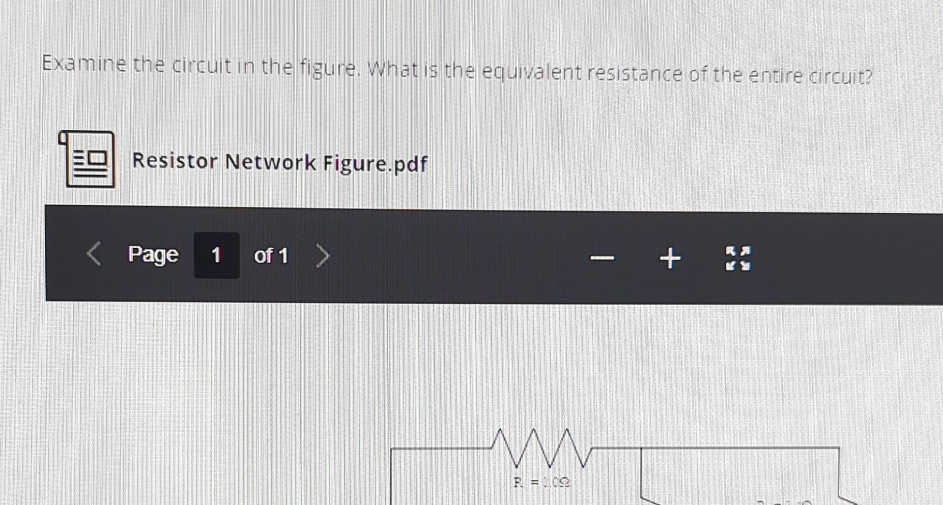Solved Resistor Network Figure.pdf Examine the circuit in | Chegg.com