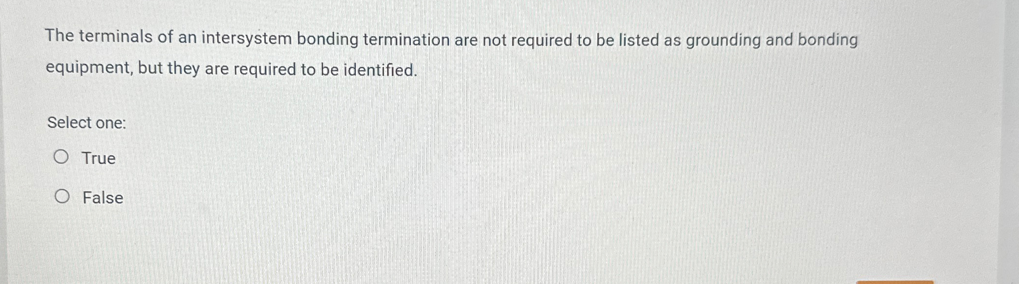 Solved The terminals of an intersystem bonding termination | Chegg.com