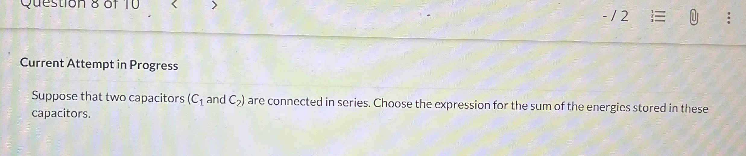 Solved Current Attempt in ProgressSuppose that two | Chegg.com